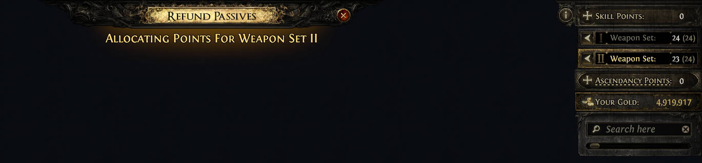 PoE 2 Weapon Set Skill Points Explained